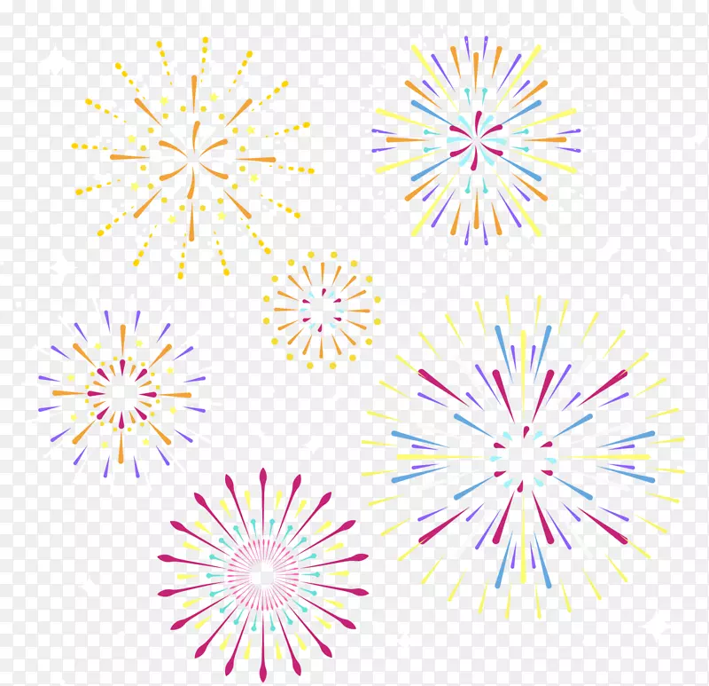 春节绚丽多彩烟花PNG图片素材下载_图片编号byazdjgq-免抠素材网