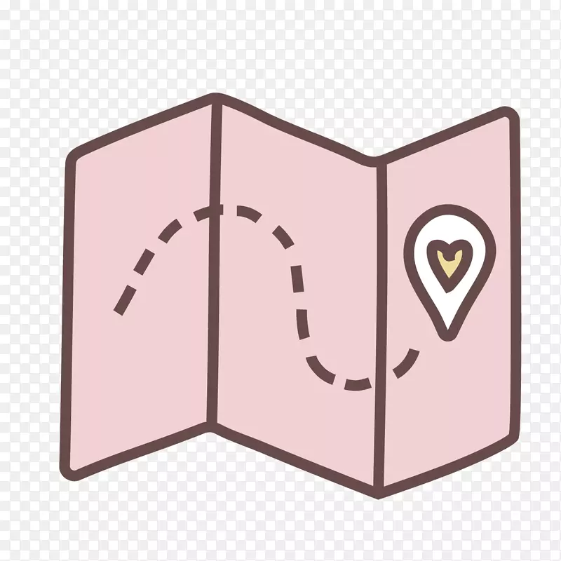 粉红色的可爱定位地图PNG图片素材下载_图片编号vyepnzbq-免抠素材网