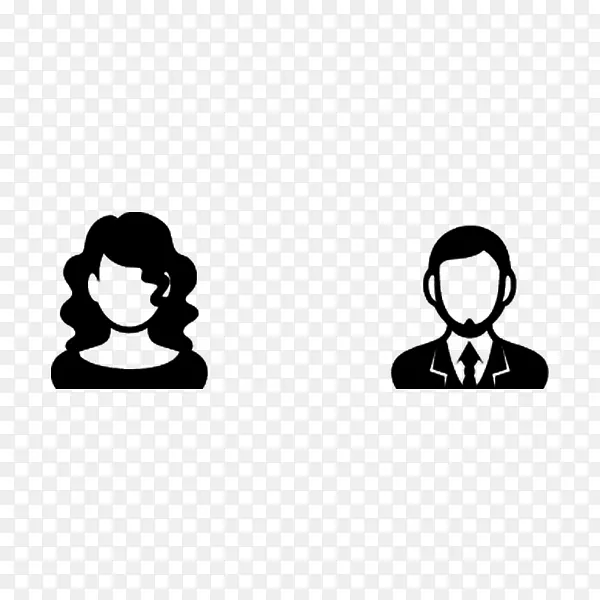 黑色男人女人头像图标PNG图片素材下载_图片编号yoljxrjq-免抠素材网
