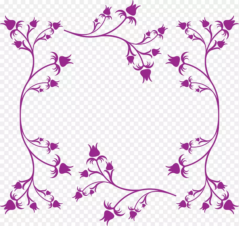 紫色花纹边框矢量图PNG图片素材下载_图片编号yglbkpaq-免抠素材网