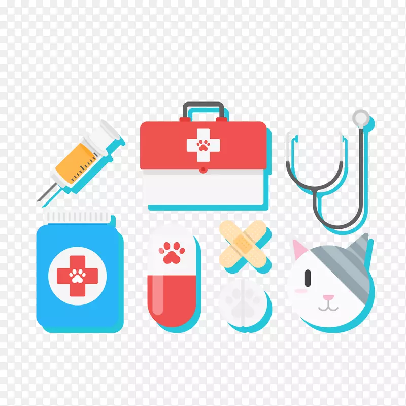 精致宠物医院元素矢量素材PNG图片素材下载_图片编号qanapxxy-免抠素材网