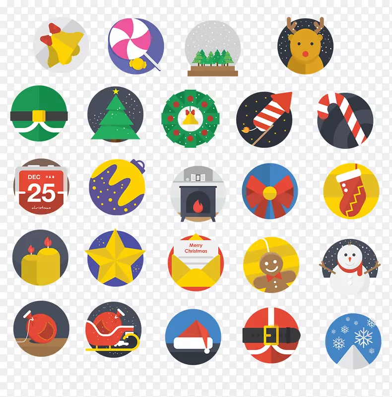 24个圣诞主题圆形PNGPNG图片素材下载_图片编号yrggjlbq-免抠素材网
