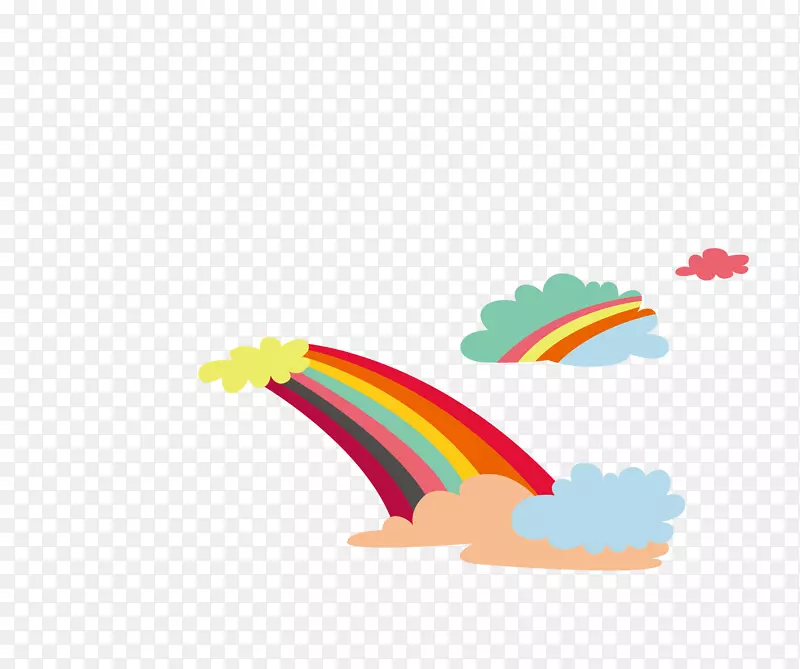 卡通童趣天空彩虹插画PNG图片素材下载_图片编号yngpwkmq-免抠素材网