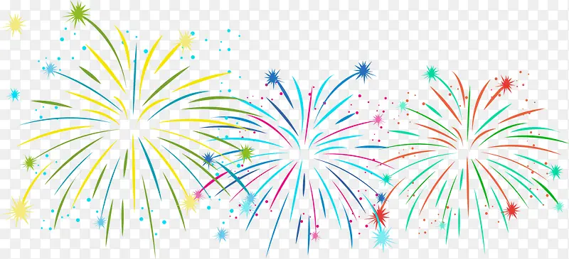 春节多彩美丽烟花PNG图片素材下载_图片编号yopoebgq-免抠素材网
