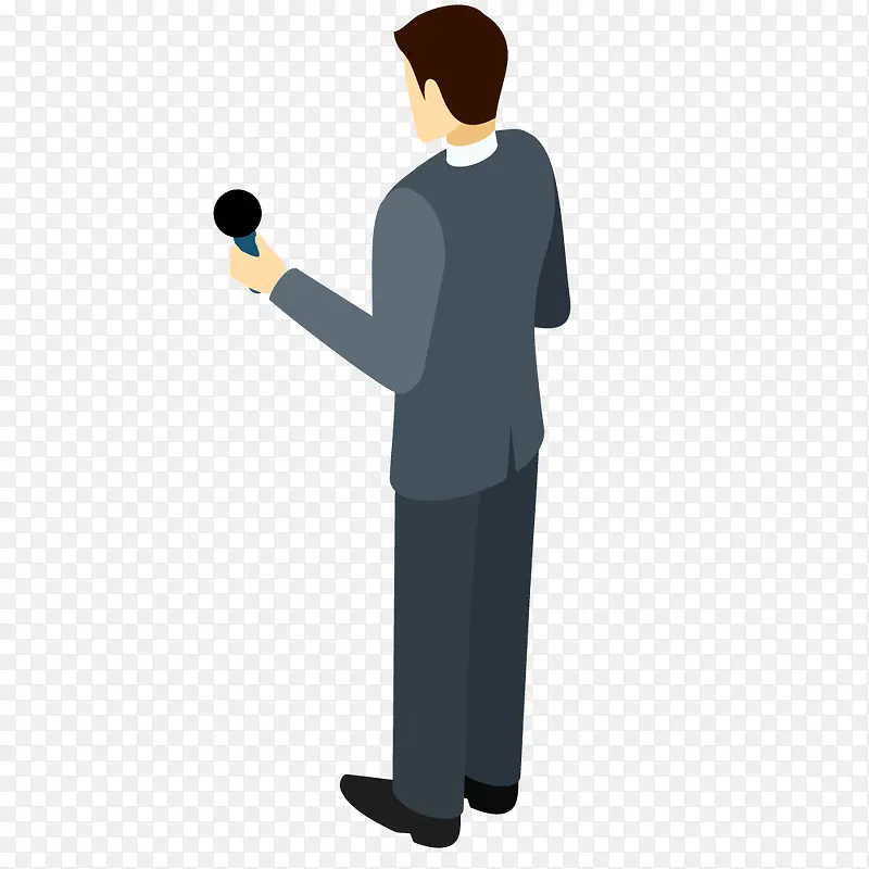 矢量卡通新闻电视主持人素材PNG图片素材下载_图片编号ybopjnlq-免抠素材网