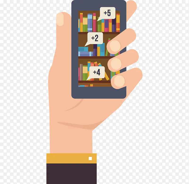 矢量手机里的电子书下载PNG图片素材下载_图片编号qvznlgrq-免抠素材网