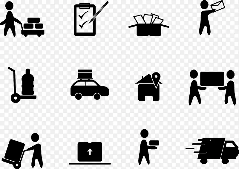 黑色搬运工人PNG图片素材下载_图片编号qgkgpnbq-免抠素材网