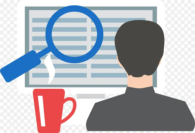 扁平化网络搜集资料素材PNG图片素材下载_图片编号ywneregq-免抠素材网