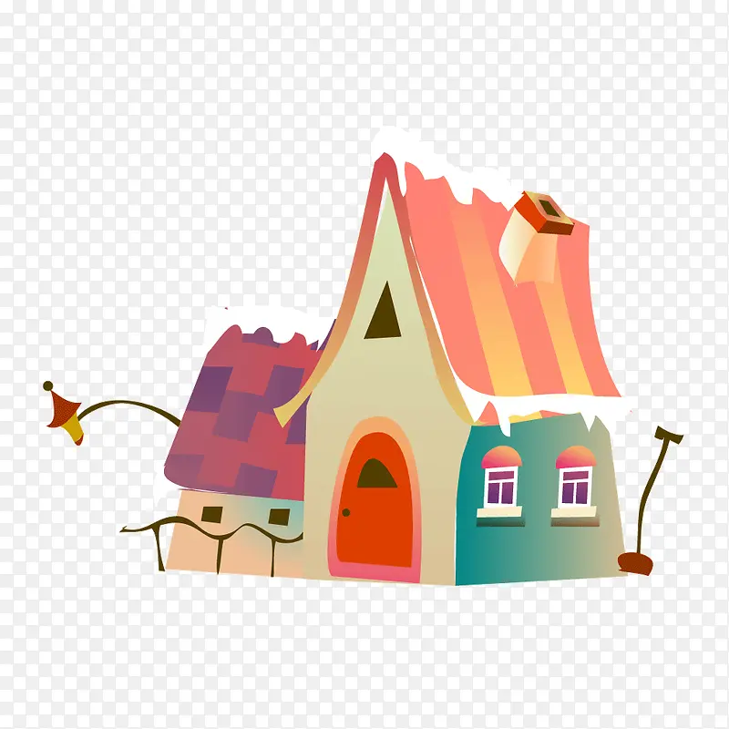 欧美儿童卡通房屋PNG图片素材下载_图片编号yzmmeezq-免抠素材网