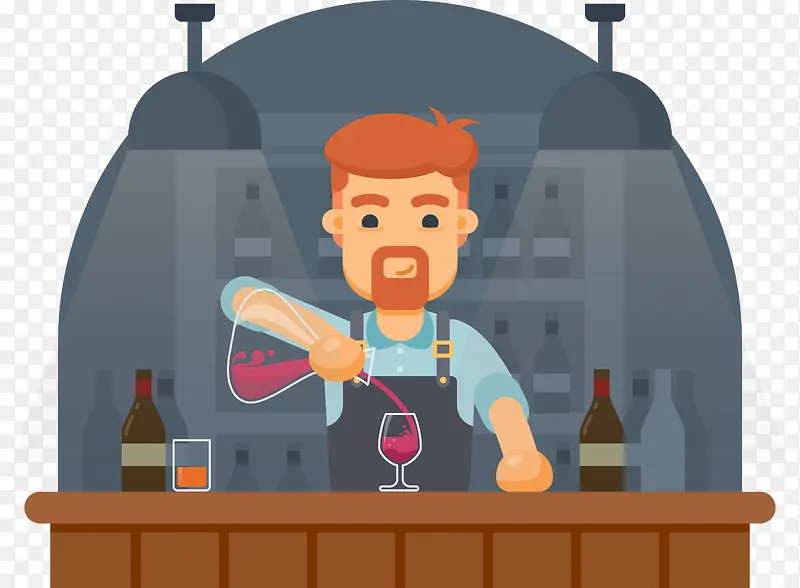 创意调酒师PNG图片素材下载_图片编号qeappngq-免抠素材网