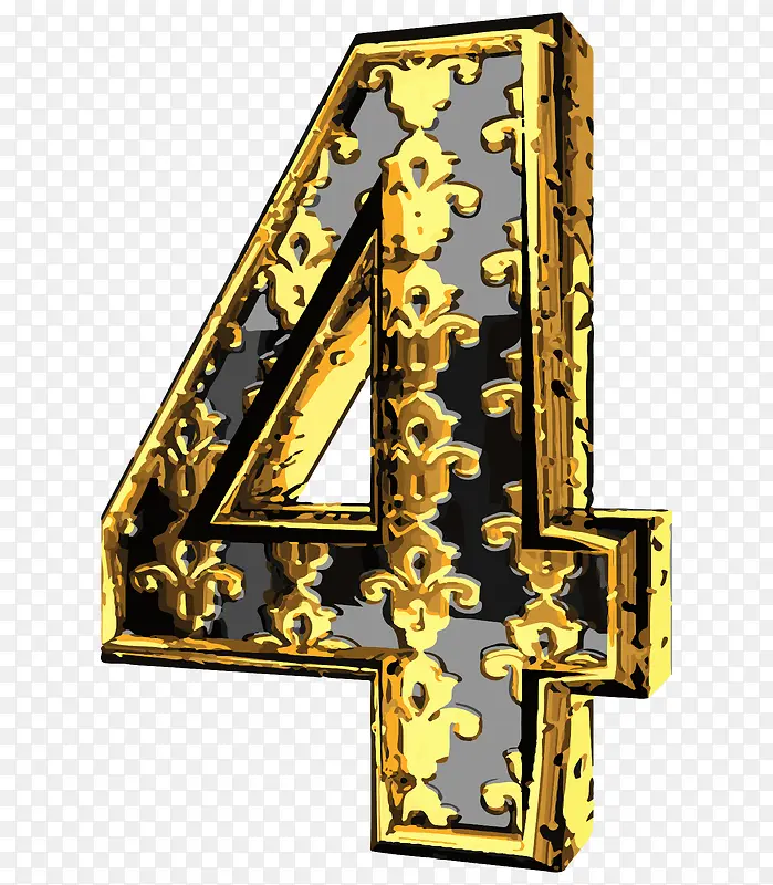 立体数字4PNG图片素材下载_图片编号ybwolppq-免抠素材网