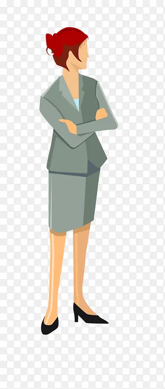 卡通扁平化矢量候选人女职工免抠PNG图片素材下载_图片编号qgdzdvby-免抠素材网