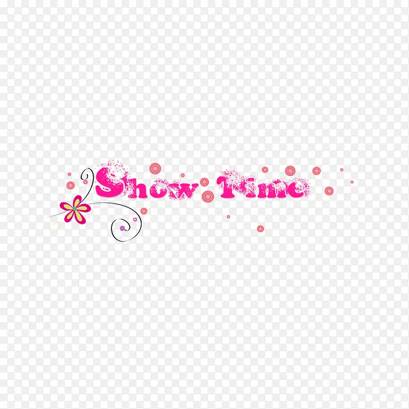 Show Time 演出主题粉色文字装饰PNG图片素材下载_图片编号qvxlwweq-免抠素材网