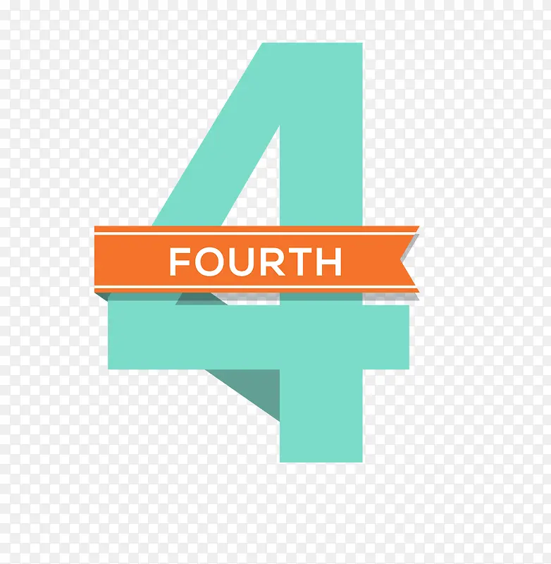 矢量卡通简洁扁平化艺术字4PNG图片素材下载_图片编号yvjnwjvy-免抠素材网