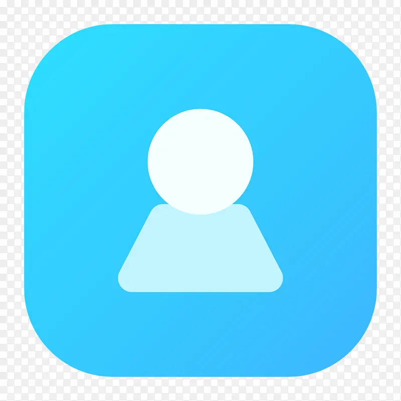 蓝色渐变商务个人图标PNG图片素材下载_图片编号qgvnkkky-免抠素材网