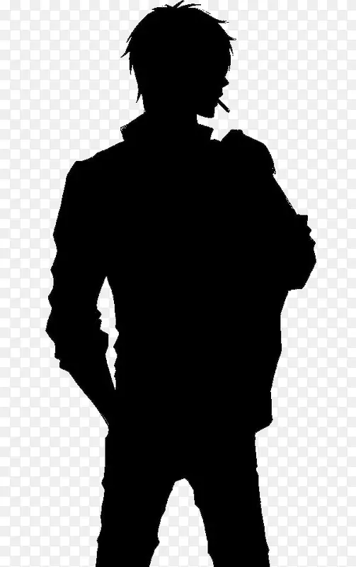 剪纸男人背影PNG图片素材下载_图片编号ylveazxz-免抠素材网