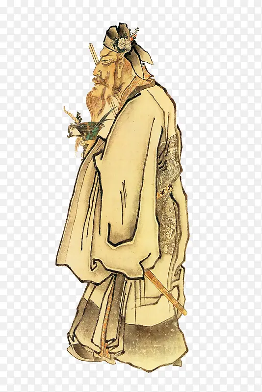 怀旧古代老人PNG图片素材下载_图片编号yxjjkjne-免抠素材网