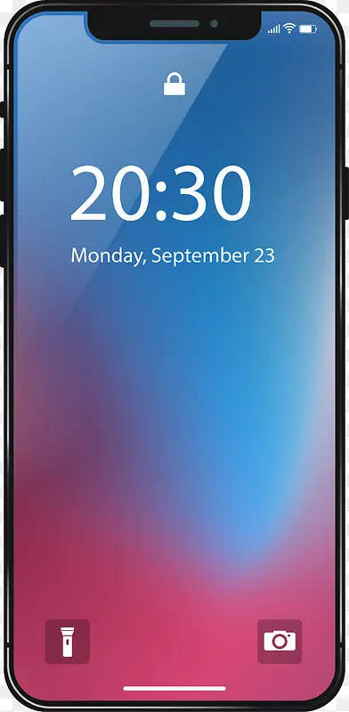 时尚手绘iPhoneX手机产品实物PNG图片素材下载_图片编号yrmmzamd-免抠素材网