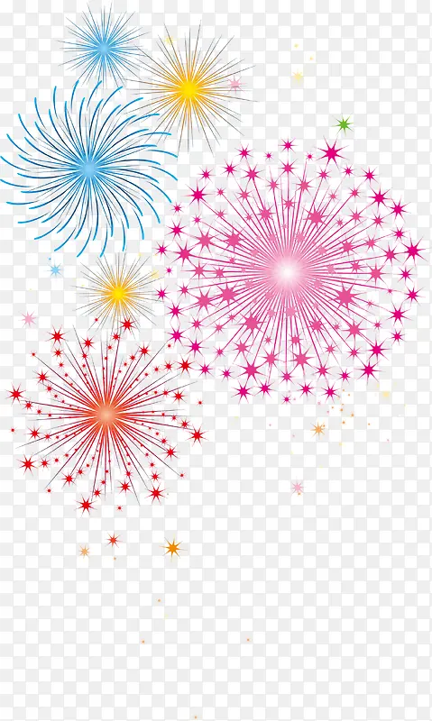 春节多彩密集烟花PNG图片素材下载_图片编号yezmlavb-免抠素材网