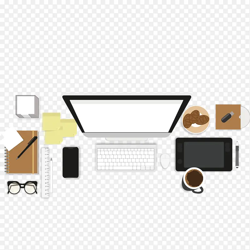 电脑和办公用品PNG图片素材下载_图片编号yzovddgk-免抠素材网