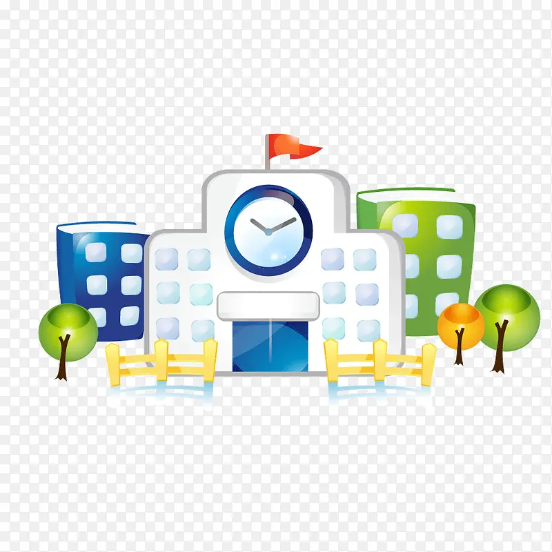 彩色儿童卡通学校PNG图片素材下载_图片编号yolmpnjl-免抠素材网