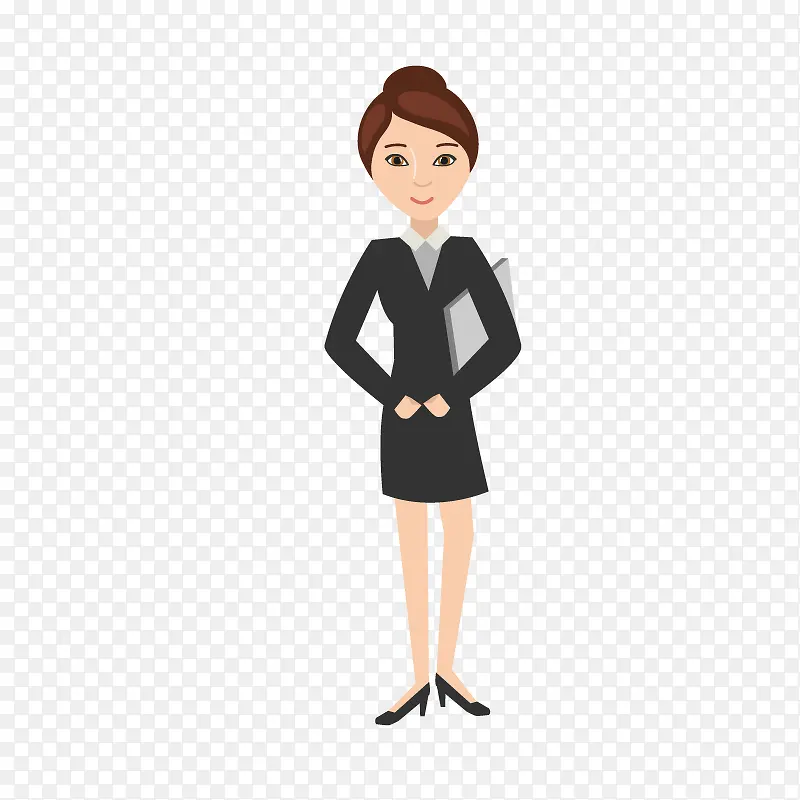 卡通装饰人物介绍海报设计商务女PNG图片素材下载_图片编号ybavzzvg-免抠素材网