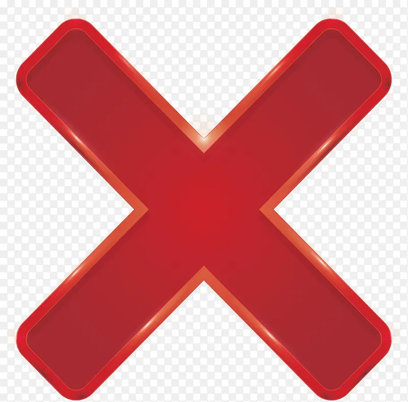 精美红色叉号标志PNG图片素材下载_图片编号qxjvkmzo-免抠素材网