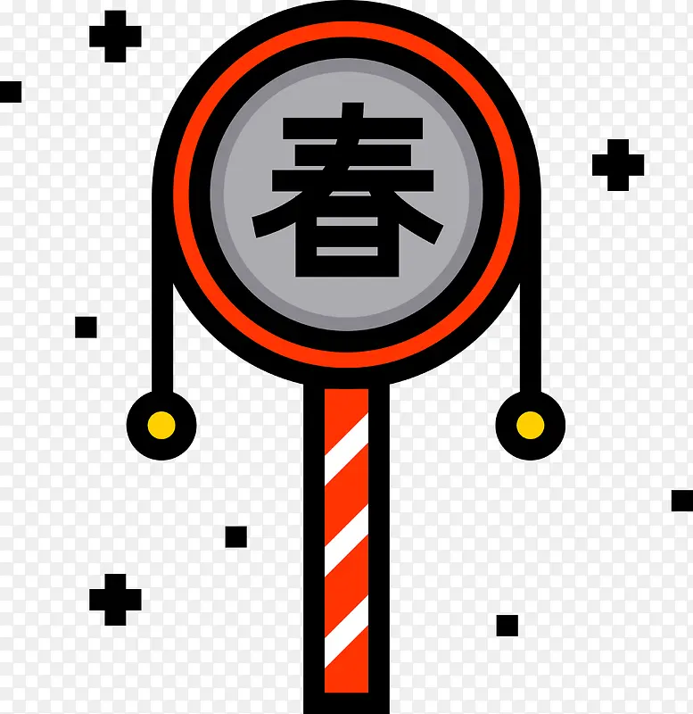 拨浪鼓图标iconPNG图片素材下载_图片编号qdojxobd-免抠素材网