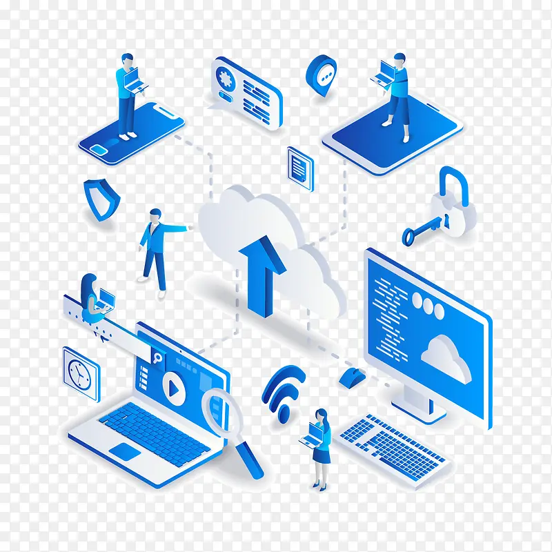 2.5D笔记本共享资源矢量PNG图片素材下载_图片编号qvmnnwxz-免抠素材网