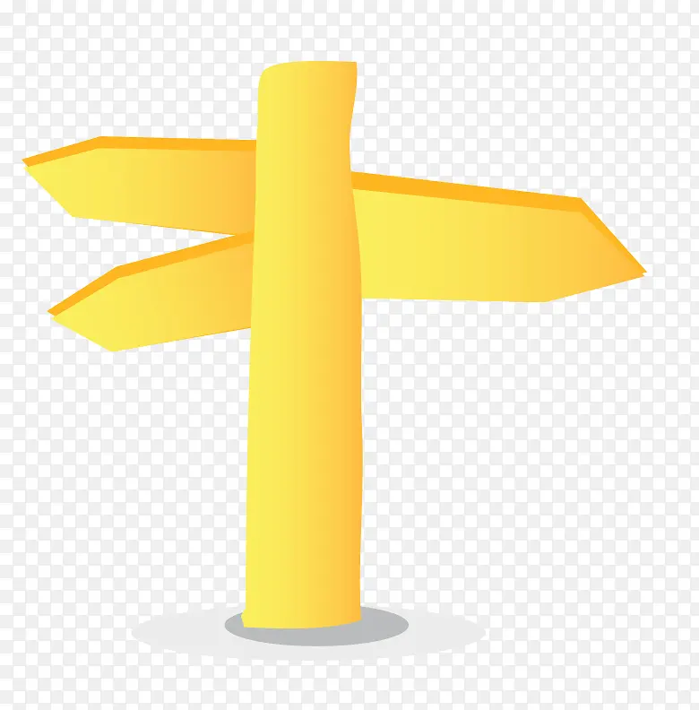 黄色矢量方向路标PNG图片素材下载_图片编号yjejzvgm-免抠素材网