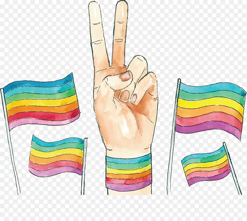 彩虹旗国际同志节PNG图片素材下载_图片编号qezoavrw-免抠素材网