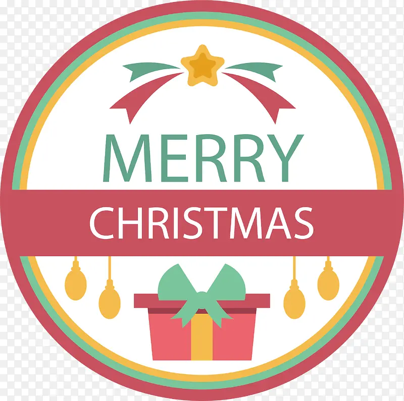 圆形圣诞标签PNG图片素材下载_图片编号yjejnkax-免抠素材网