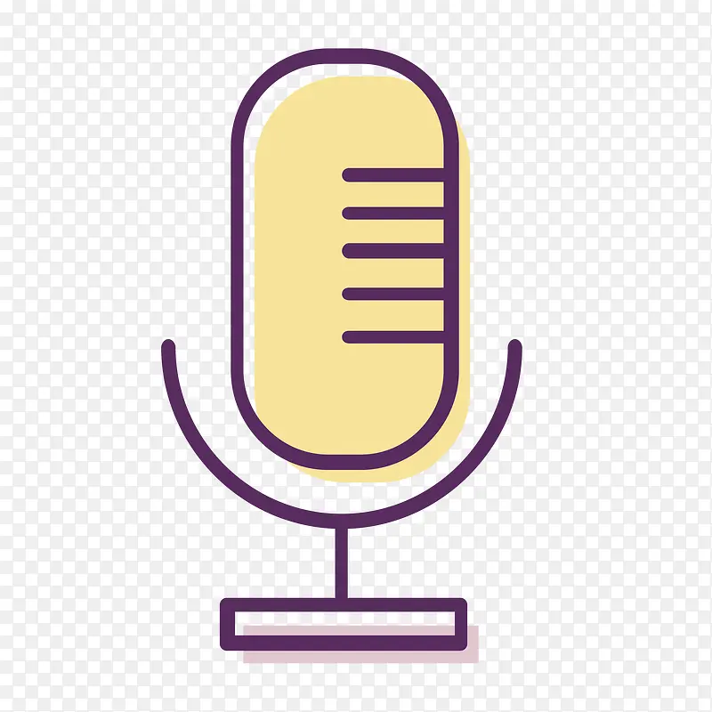 手绘麦克风简笔画PNG图片素材下载_图片编号qvmbklrz-免抠素材网