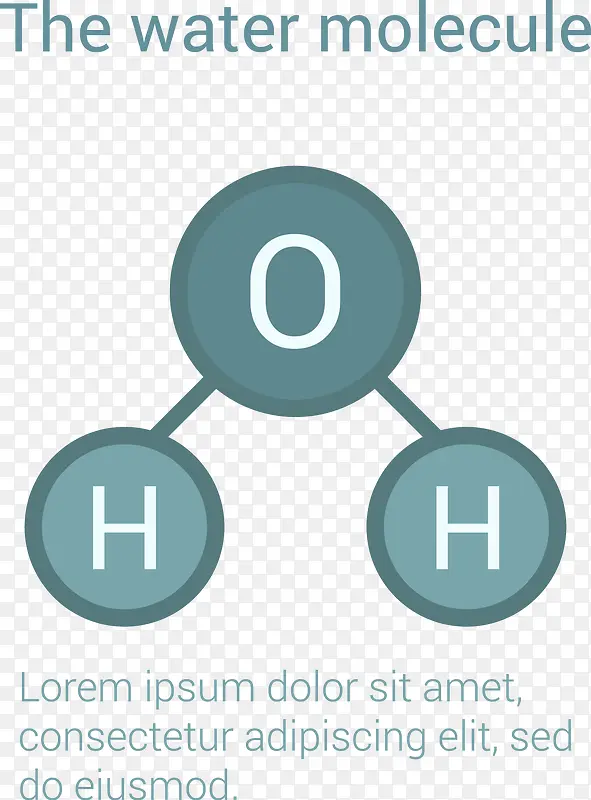水分子信息图表矢量元素PNG图片素材下载_图片编号qpamrrpa-免抠素材网