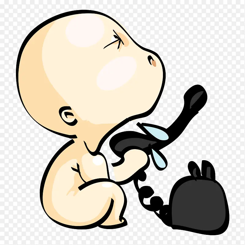 打电话的婴儿PNG图片素材下载_图片编号qnvwaajr-免抠素材网
