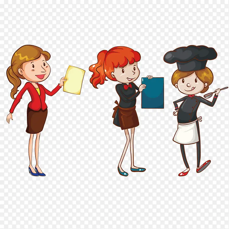 矢量女助理PNG图片素材下载_图片编号qlvxjdnj-免抠素材网