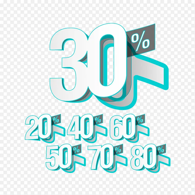 百分比30%40%50%PNG图片素材下载_图片编号ybaxekkj-免抠素材网