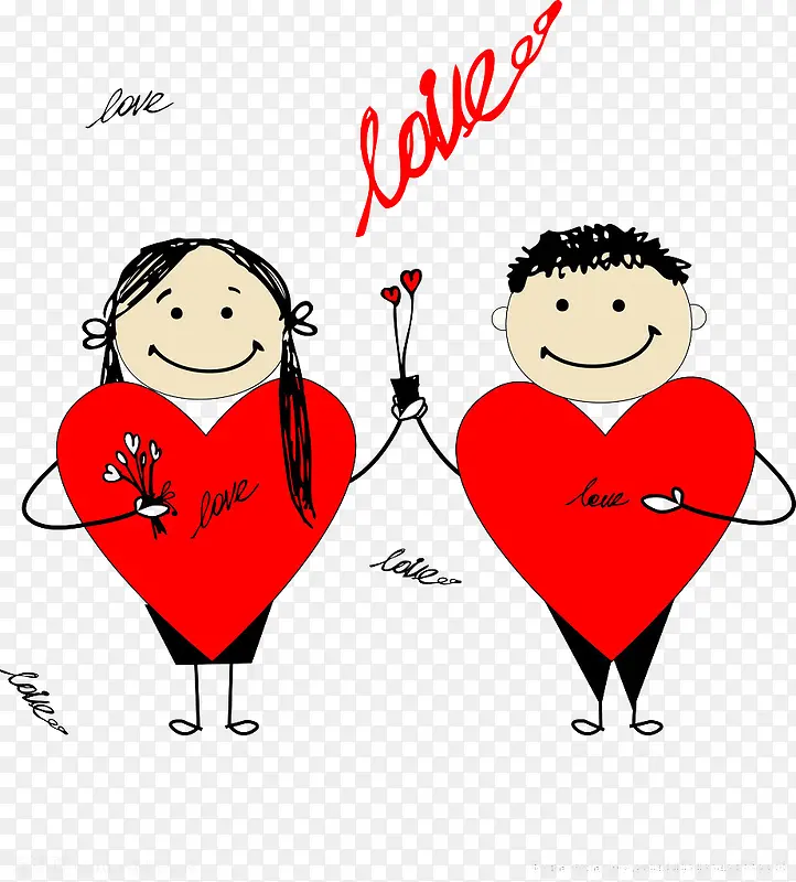 简笔画情人节素材PNG图片素材下载_图片编号qolkvklg-免抠素材网
