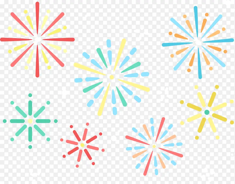 卡通烟花PNG图片素材下载_图片编号yezagnre-免抠素材网