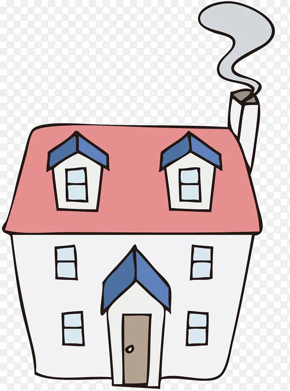卡通手绘房屋PNG图片素材下载_图片编号qlvwmlpj-免抠素材网