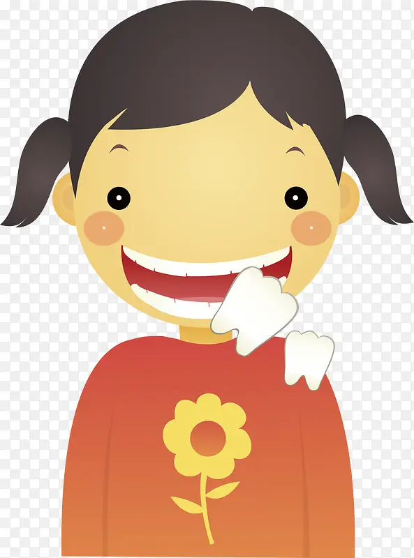 掉牙的女孩png矢量素材PNG图片素材下载_图片编号qwwpjjlj-免抠素材网
