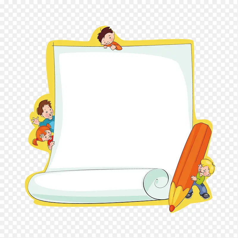 儿童花纹边框设计矢量素材PNG图片素材下载_图片编号ylvdwkmg-免抠素材网