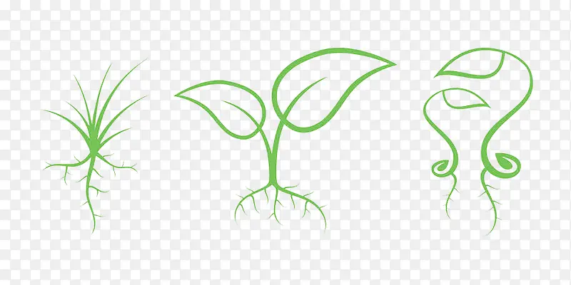 手绘绿色简笔画植物PNG图片素材下载_图片编号ynvjnraz-免抠素材网