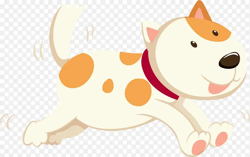 卡通奔跑着的小狗PNG图片素材下载_图片编号qdxpmnpk-免抠素材网