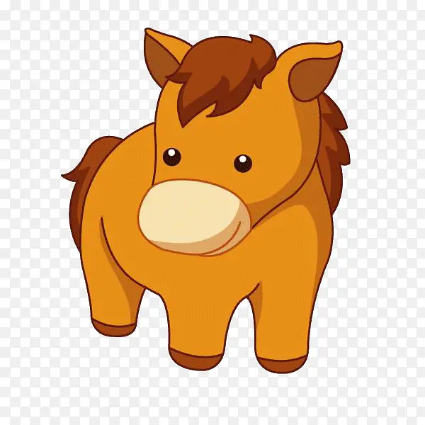 卡通可爱小马PNG图片素材下载_图片编号ybbaoapr-免抠素材网