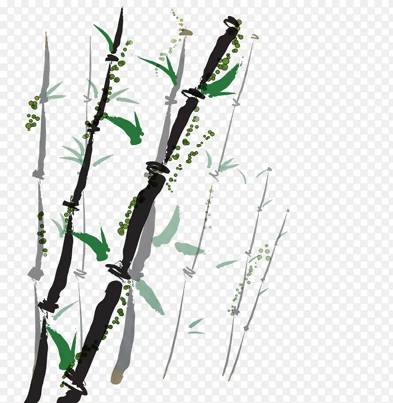 水墨竹子PNG图片素材下载_图片编号yzkoaooa-免抠素材网
