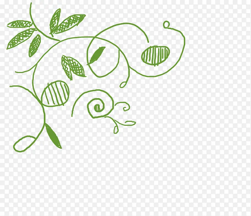 绿色手绘花边PNG图片素材下载_图片编号ymjxraeg-免抠素材网