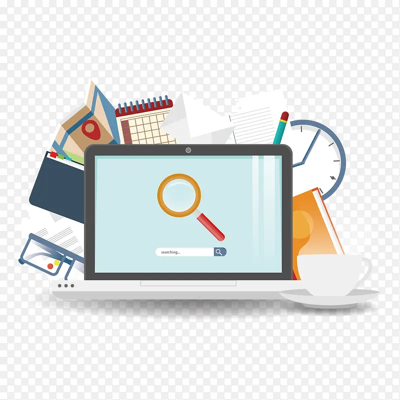 矢量扁平化商务办公素材PNG图片素材下载_图片编号yrvxejwp-免抠素材网