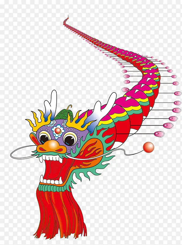 卡通动物彩色龙PNG图片素材下载_图片编号qmjzddwb-免抠素材网