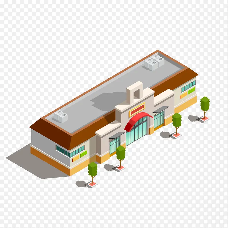 2.5D房子PNG图片素材下载_图片编号qlboenla-免抠素材网
